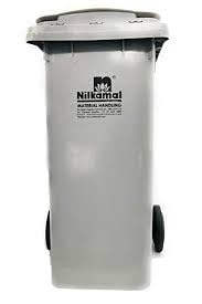 Nilkamal Polyethylene (PE) Big Manual-Lift Dustbin | 120 Liter ...