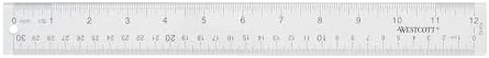 Amazon.com: Westcott School Ruler with 16ths and Metric, 12-Inch (10377 ...