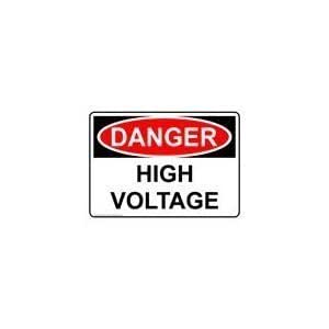 Danger High Voltage OSHA safety sticker, 14" x 10": Amazon.com ...