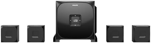 Philips Audio SPA8170B 4.1Ch 100W Bluetooth Multimedia Speaker with ...