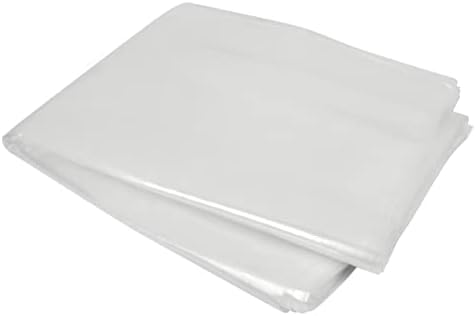 25m x 4m Clear Polythene Sheeting Temporary Protection Sheet 40mu ...