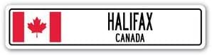 Amazon.com : 3 Pack: HALIFAX, CANADA Street Sign Sticker 3" Canadian ...