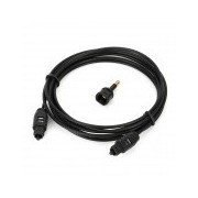 Digital Square Optical Fiber Audio Cable w/ Round Adapter - Black ...