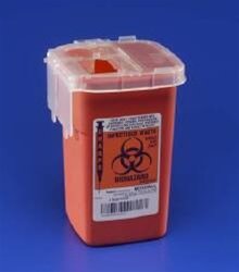 Kendall Phlebotomy Sharps Containers 1 Qt with Clear Lid : Amazon.in ...