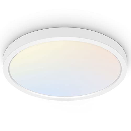Snapklik.com : Hykolity 18 Inch LED Round Flat Panel Light, White, 32W ...