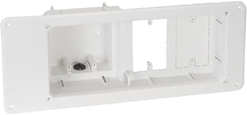 Arlington TVB613-1 Recessed TV Outlet Box with Paintable Trim Plate ...