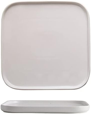 Amazon.com | KITCHENLESTAR Ceramic Square Dinner Plates,7.7 Inch Square ...