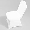 IVhomeshop 100 White Lycra Spandex Stretch Chair Covers Wedding ...