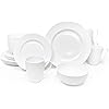 Amazon.com | Bone China 16 Piece Dinnerware Dish Set, Service for 4 ...