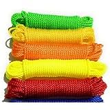 Clothesline Rope Set, 7 Meters, 5 Pieces, Plastic kapada sukhane ke ...