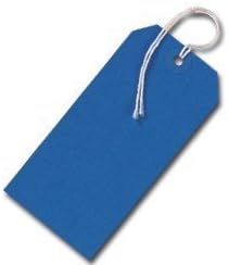 50 Pack - 120 x 60mm Red Coloured Strung Tags : Amazon.co.uk ...