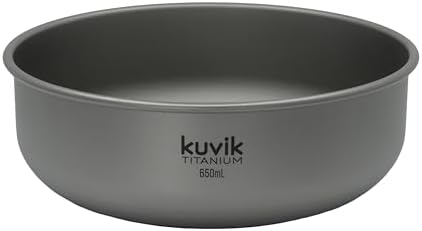 Amazon.com: Kuvik Titanium Bowl 650ml (22 oz) - Ultralight and Compact ...