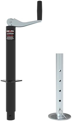 TOWKING A Frame Trailer Jack with Drop Leg, 15" Vertical Travel, 2000 ...