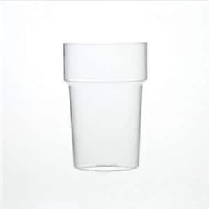 Pack x 10 Reusable Stacking Half Pint Plastic Glasses - Crystal ...