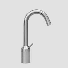 KWC K.12.VB.52.700A26 - Vesuno Deck Bar Fixed/Swivel 5 Inch - Solid Stainless St - Bar Sink ...