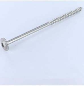 Vis charpente tête disque Inox A2 5X100 Filetée sur 60 TORX T25-1 piece : Amazon.fr: Bricolage
