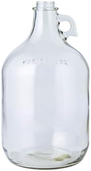 Amazon.com: C-Store Packaging 1 Gallon (128oz) Amber Glass Jug With ...
