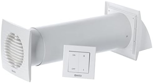Kair Heat Recovery Silent Extractor Fan with Humidistat, Pullcord ...