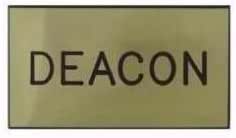 Amazon.com : Engraved Badge Deacon Gold - Clip Back- (Package of 1 ...