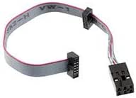 MICROCHIP Atmel ICE Cable Kit 50-mil 10-pin IDC Flat Cable with 6-pin ...