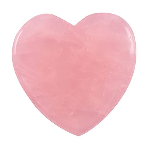 ARTBYSUPS - Original Natural Rose Quartz Heart Shaped Palm Stone ...