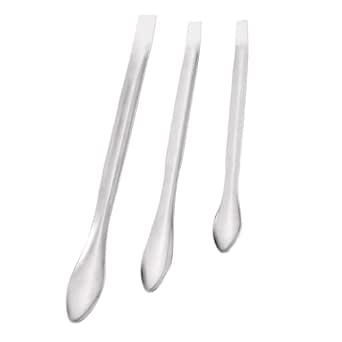 TOP-VIGOR 3Pcs Micro Lab Sampling Reagent Spoon, Stainless Steel 3 in 1 ...