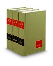 ALR 3d American Law Report Cases and Annotations Set of 100 Volumes ...