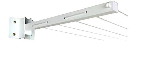 Foldable Wall Mount Cloth Drying Stand, Metal, Ivory : Amazon.in: Home ...