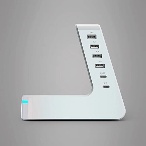 Atomi Multi-Device Qi Charge TowE 15W Qi Charge Pad + AC Outlet + 20W ...