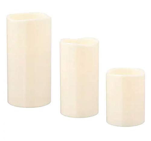 Ikea Battery-Operated LED Block Candle -Set of 3 : Amazon.in: Home ...