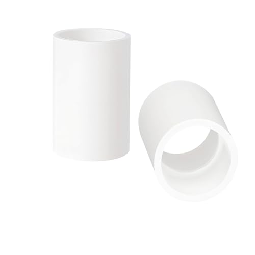 Ctyjia 2 PCS PVC Coupling Straight PVC Pipe Fitting Coupling, Pipe Fitting Adapter Connector ...