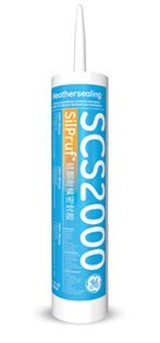 Precast White GE SilPruf SCS2000 Silicone Sealant - 24 Tubes (Case ...