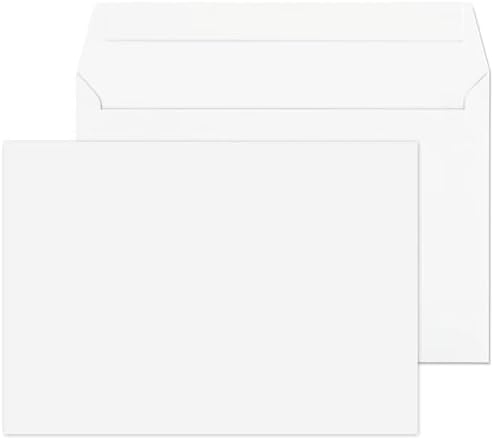 100 C6 White Envelopes - Self-Adhesive A6 Peel and Seal Mailing ...