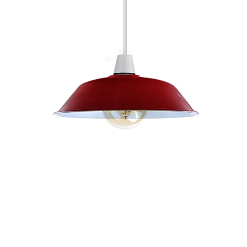LEDSone Easy fit Retro 36cm pendant Lampshade, Hanging Pendant Light ...