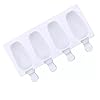 Buy FGHFJ Silicone Ice Cream Mould 4-Cell Big Size Ice Cube Tray ...