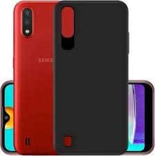 HONEYPORT Microfiber Back Cover Case Compatible for Samsung Galaxy M01 ...