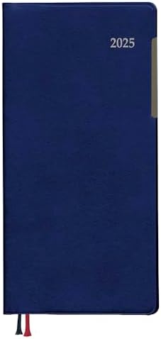 Amazon.co.jp: ダイゴー 手帳 2025年 スケジュール帳 アポイント ウィークリー レフト ネイビー E2313 2024年9月 ...