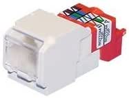 Amazon.com : Panduit Mini-Com Cat5e SHUTTERED Jack Module, Off-White ...