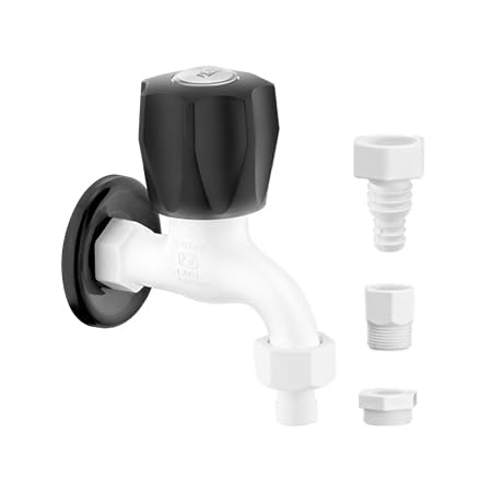 SPARSH Pearl PTMT HI-Flow Prime Washing Machine Bib Cock with Water ...