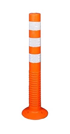 SBT Alwal Spring Parking Post Orange With 3 White Reflective Tape Posts ...
