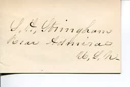 Amazon.com: Admiral Silas Stringham Civil War Signed Autograph - Sports ...