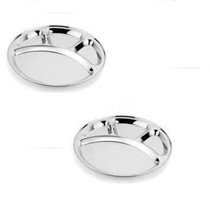 Buy Zero to Infinity Store Stainless Steel Bhojan Thali Round ...