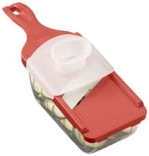 Amazon.com: Kuhn Rikon Quick Slice Mandoline with Container, Red : Home ...