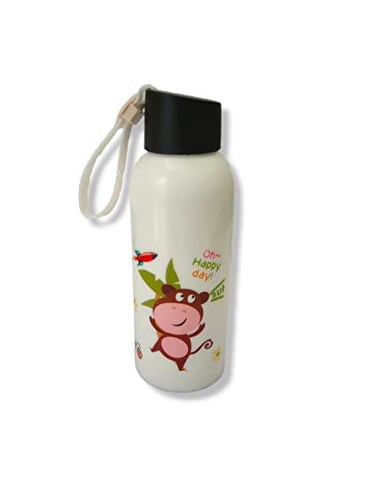 Bodhee Tree Cartoon Character Glass Water Bottle with carry strap for ...