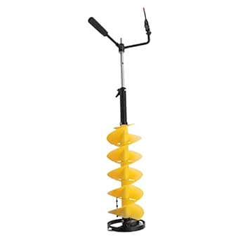 Ice Drill Auger, 8'' Cordless Nylon Ice Fishing Auger Drill Bit with ...