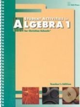 Algebra 1 Student Activities Teacher's Edition 2nd Edition: BJU Faculty ...