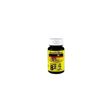 Amazon.com: Nature's Blend Vitamin B2 100 mg - 100 Tablets, Pack of 3 ...
