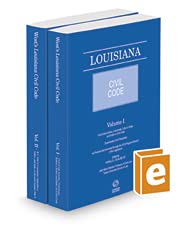 Louisiana Civil Code 2021 Edition: Ronald J. Scalise: 9781539215257 ...