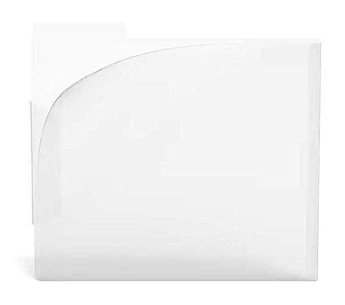 Snapklik.com : 1InTheOffice Clear Plastic Folder Letter Size, Poly File ...