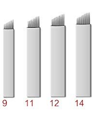 Amazon.com: 50pcs Permanent Makeup Needle Manual Eyebrow Tattoo ...